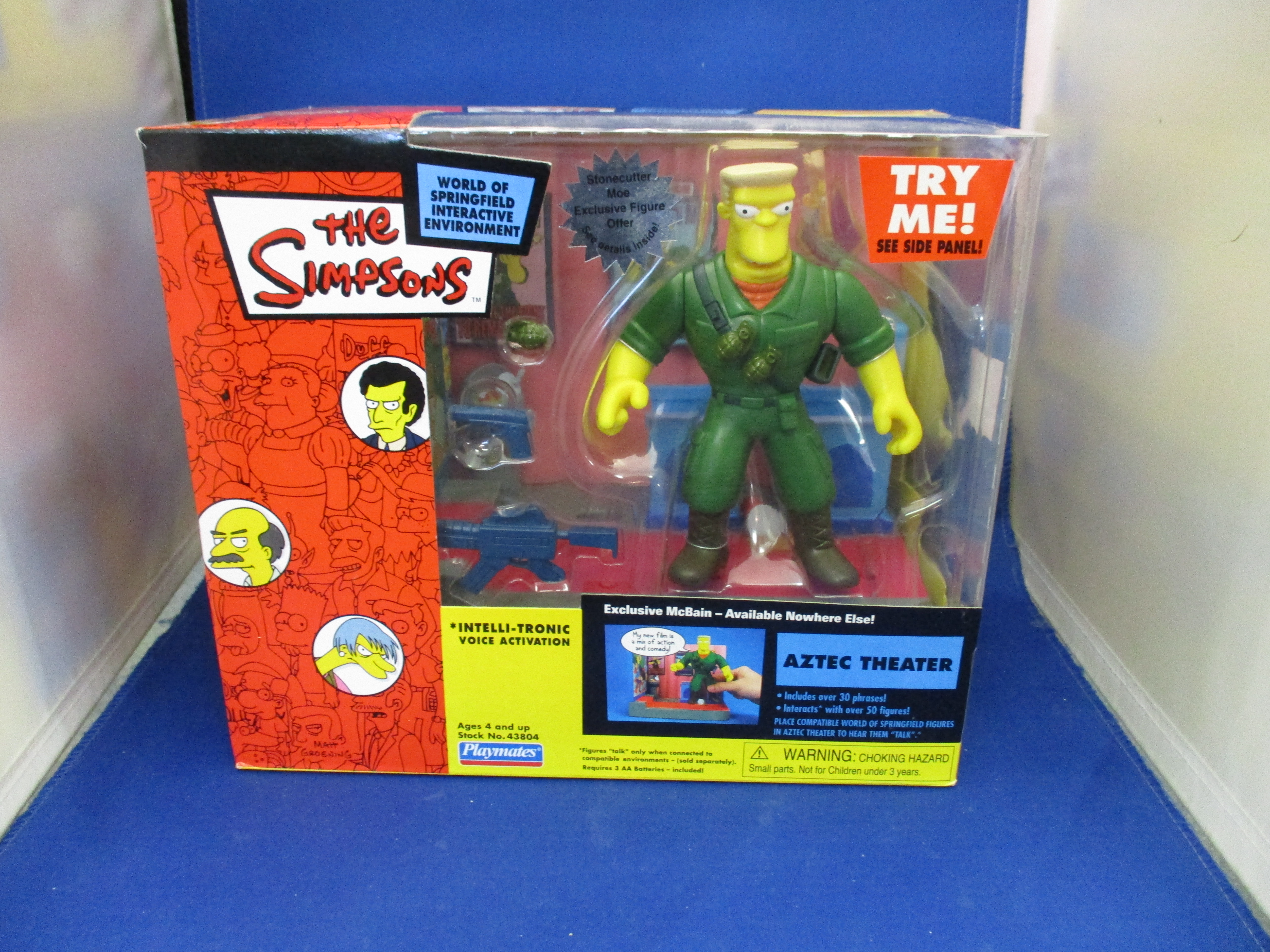 The Simpsons Interactive Environment Aztec Theater w/ Exclusive McBain ...
