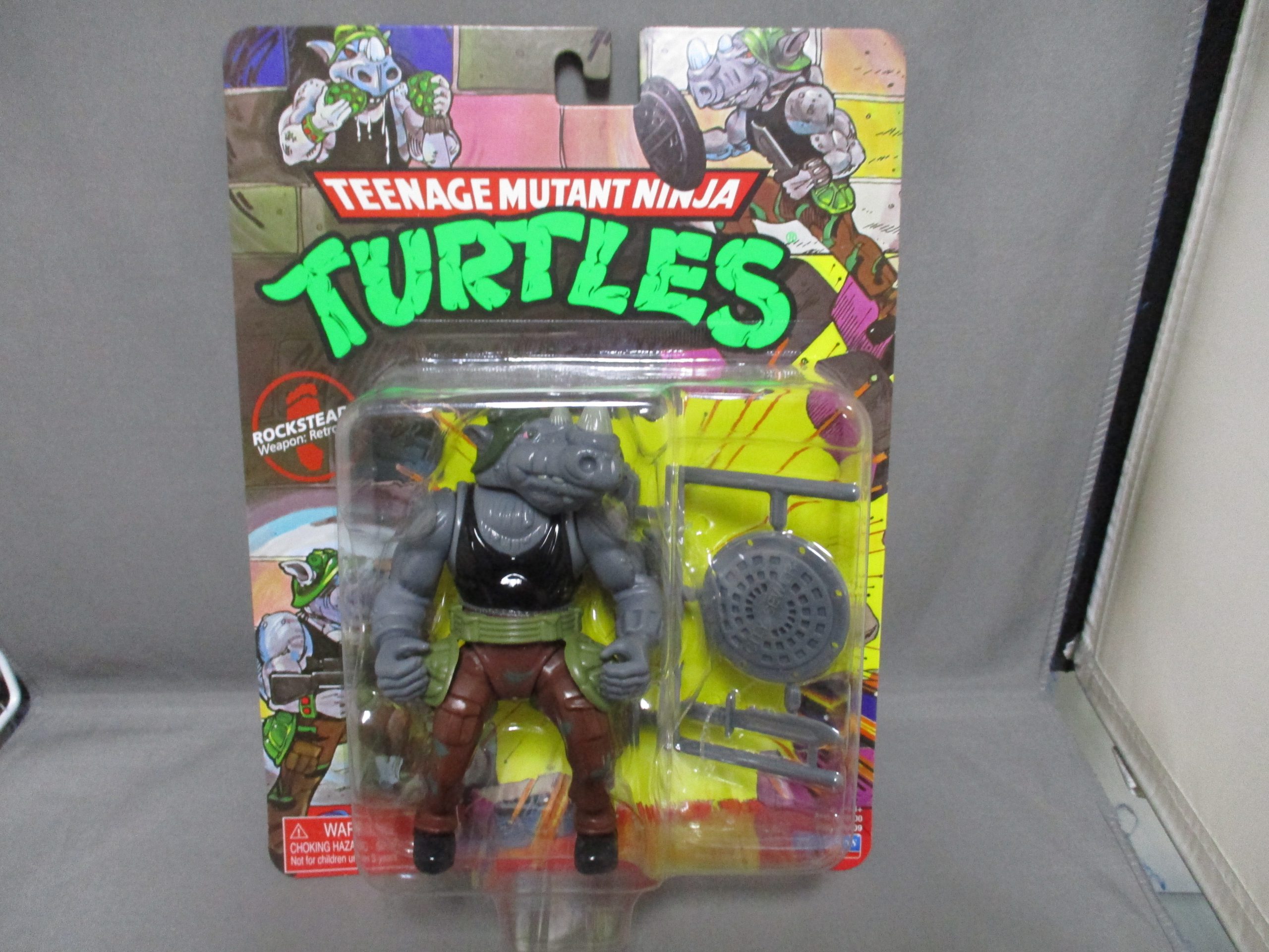 Playmates Teenage Mutant Ninja Turtles Reissue Rocksteady – Crowemag Toys