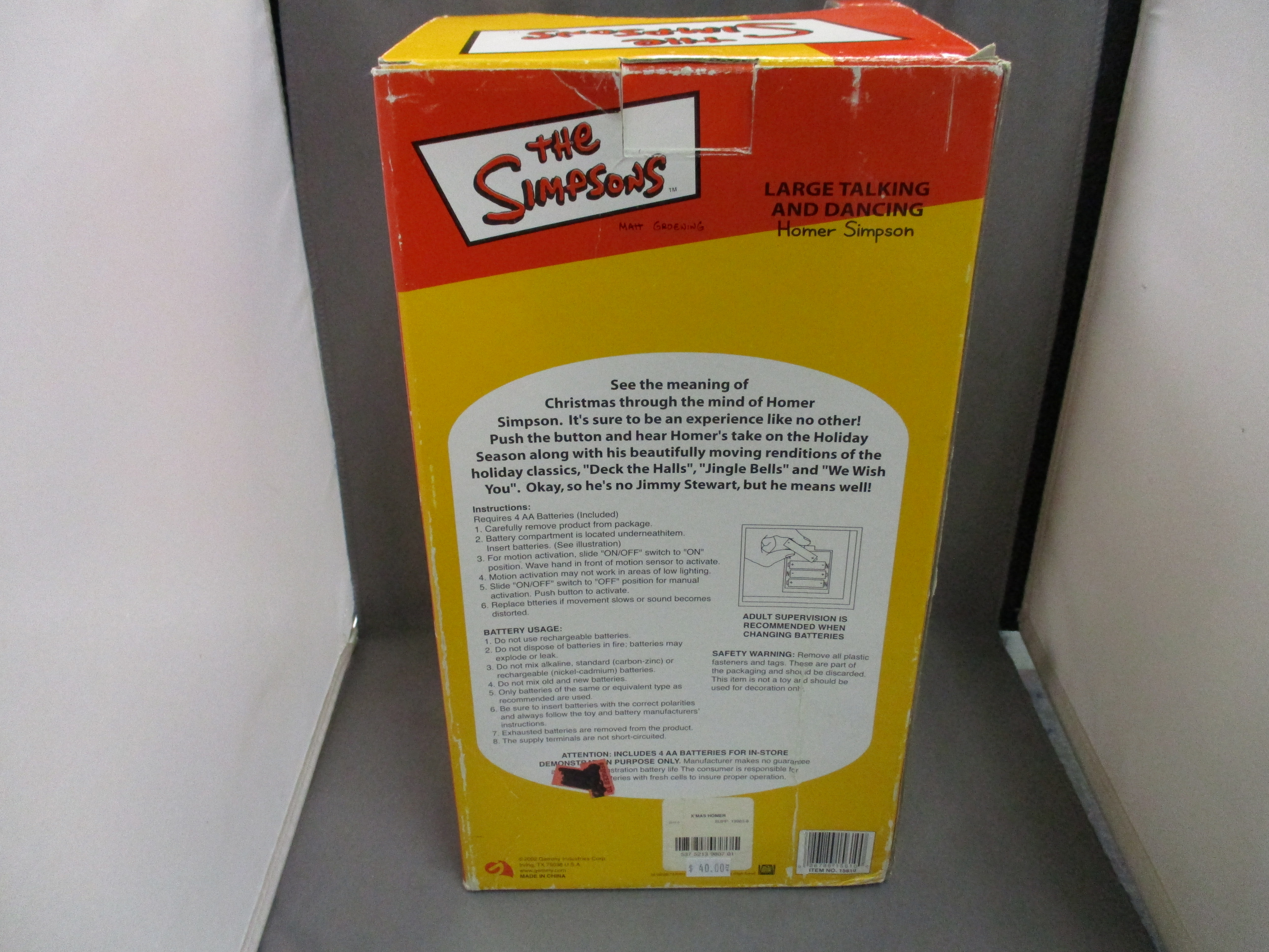 Large Homer Simpson Singing and Talking in Santa Suit – Crowemag Toys