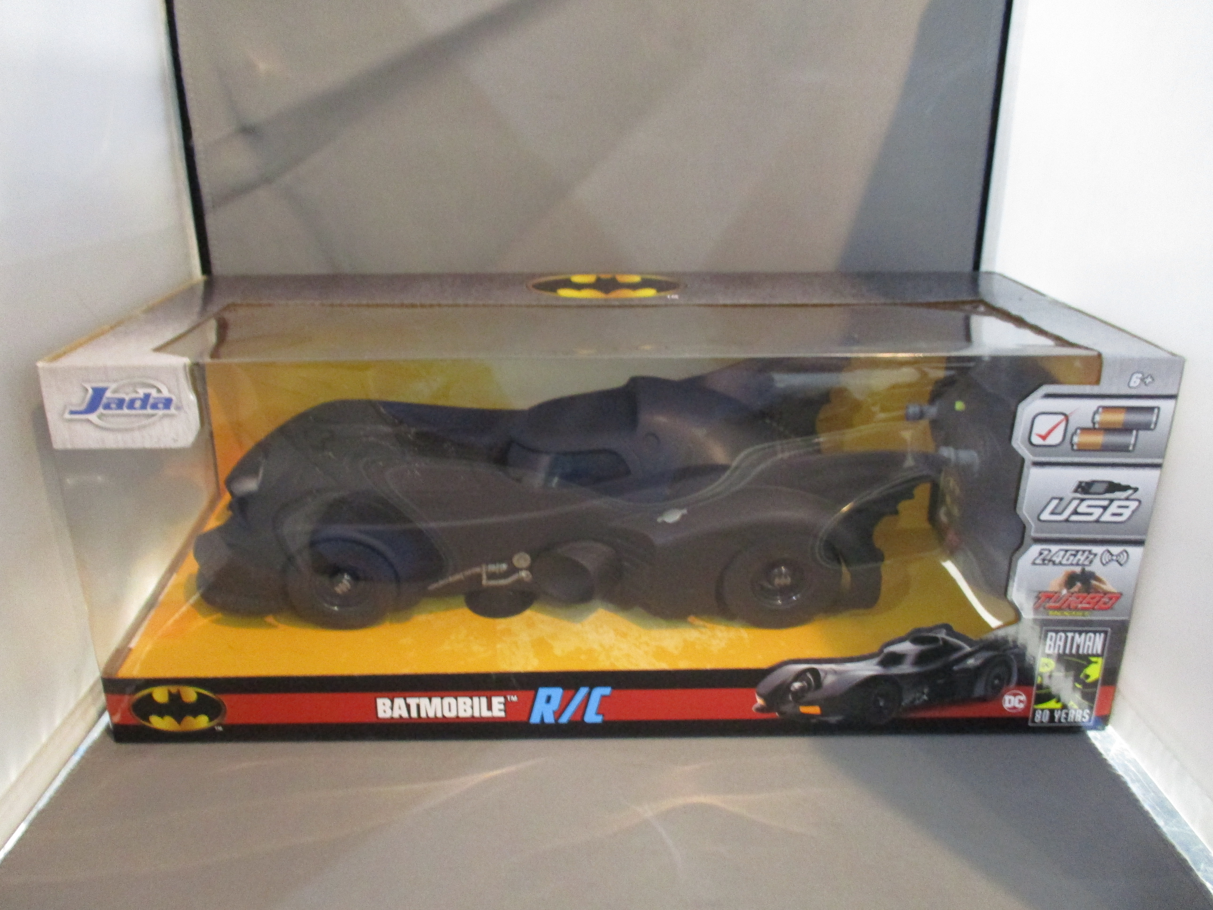 Jada Toys Hollywood Rides Comic Batman 1989 Batmobile RC Radio Control ...