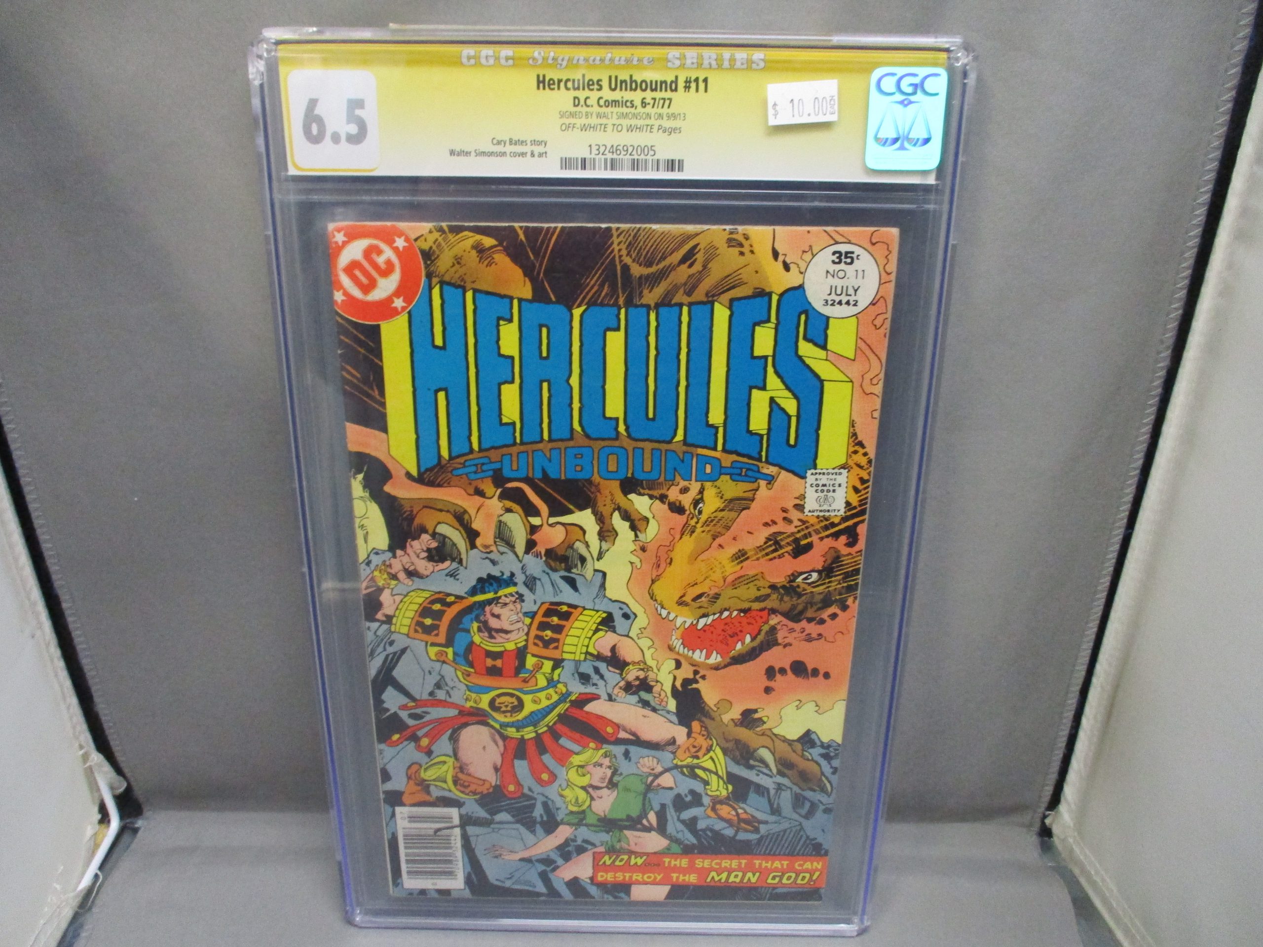 Hercules Unbound #11 July 1977 CGC 6.5 Signed by Walt Simonson ...