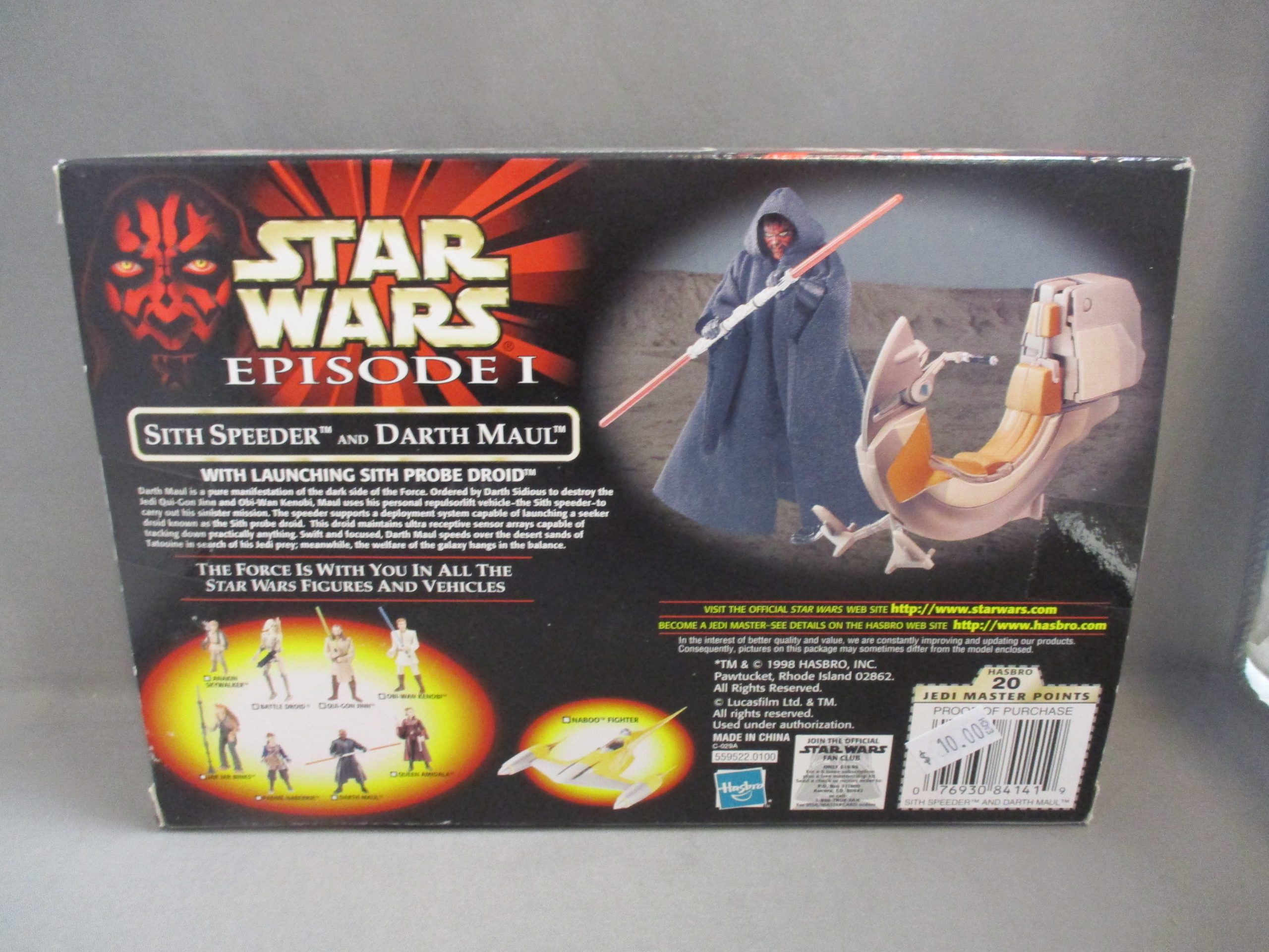 Episode 1 Sith Speeder W/ Darth Maul – Crowemag Toys