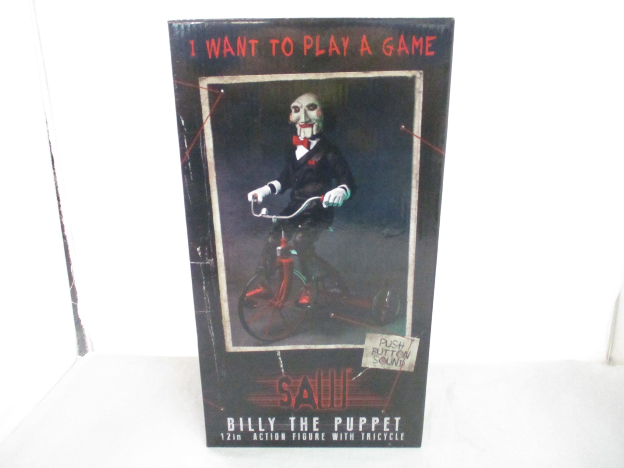 NECA Saw Billy the Puppet on Tricycle 12″ Action Figure – Crowemag Toys