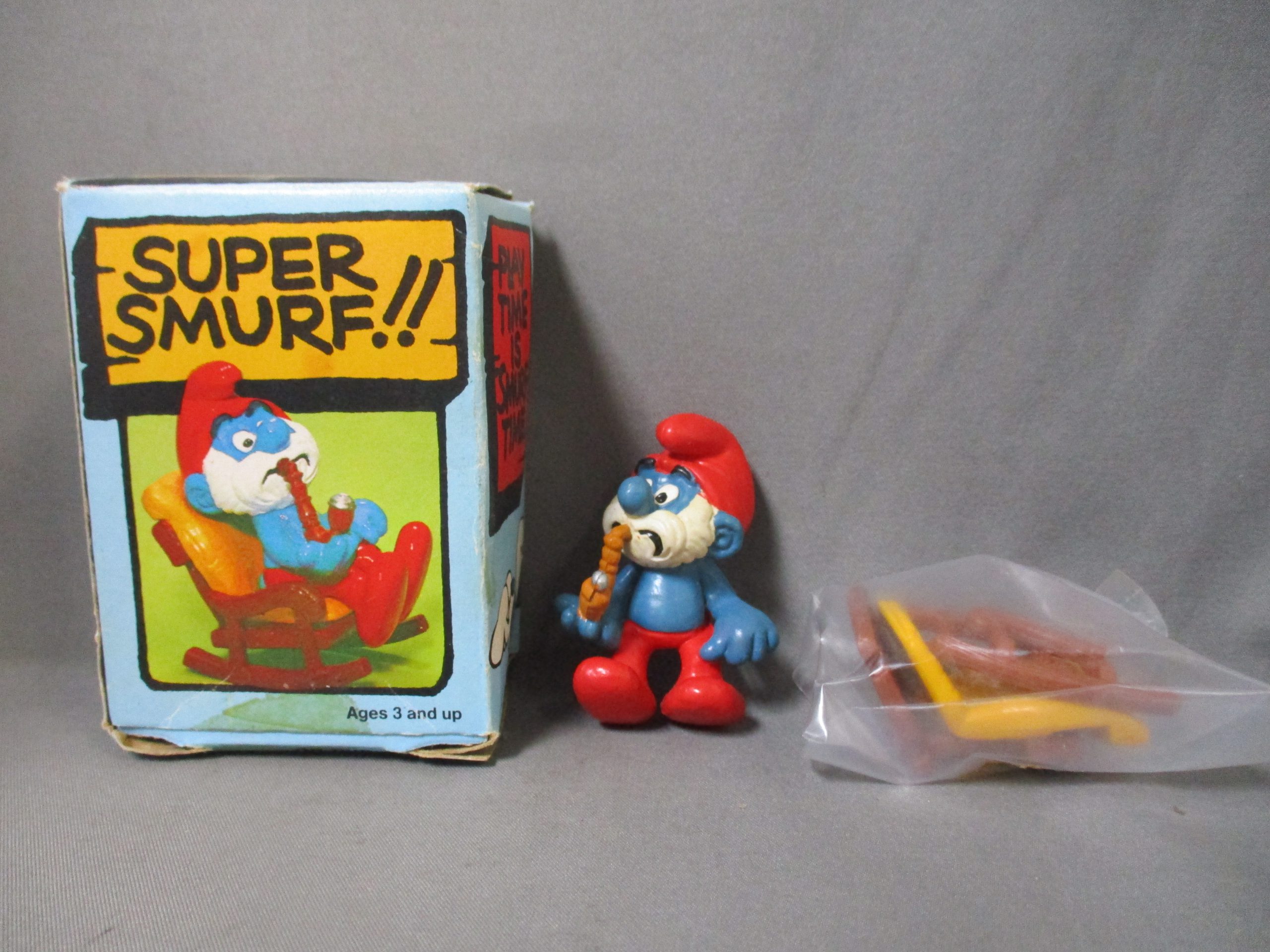 Super Smurfs Rocking Chair Papa Smurf – Crowemag Toys