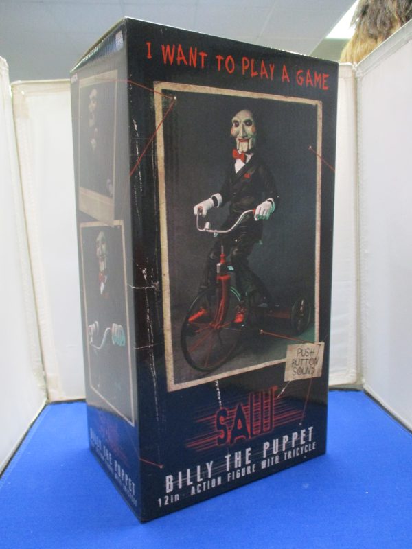 NECA Saw Billy the Puppet on Tricycle 12″ Action Figure – Crowemag Toys